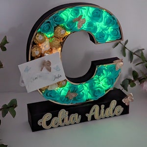 Initial Letter With Base Personalized to Your Needs Birthday Valentine ...