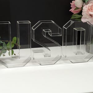 Fillable Acrylic Letters and Numbers - 3D Acrylic Letters and Numbers ...