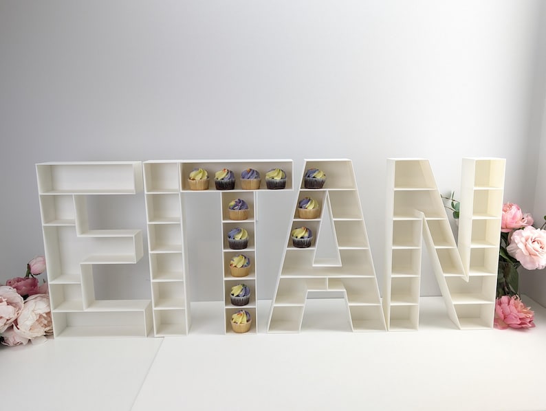 Letter Number Cupcake Stand: Dessert Table Display Party Decor - Etsy