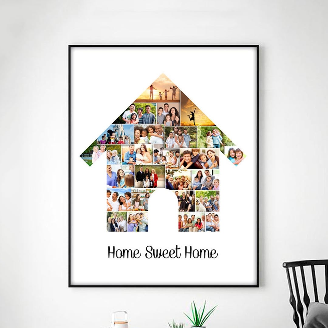 Personalized Home Photo Collage, Custom Home Photo Collage, Home Photo ...