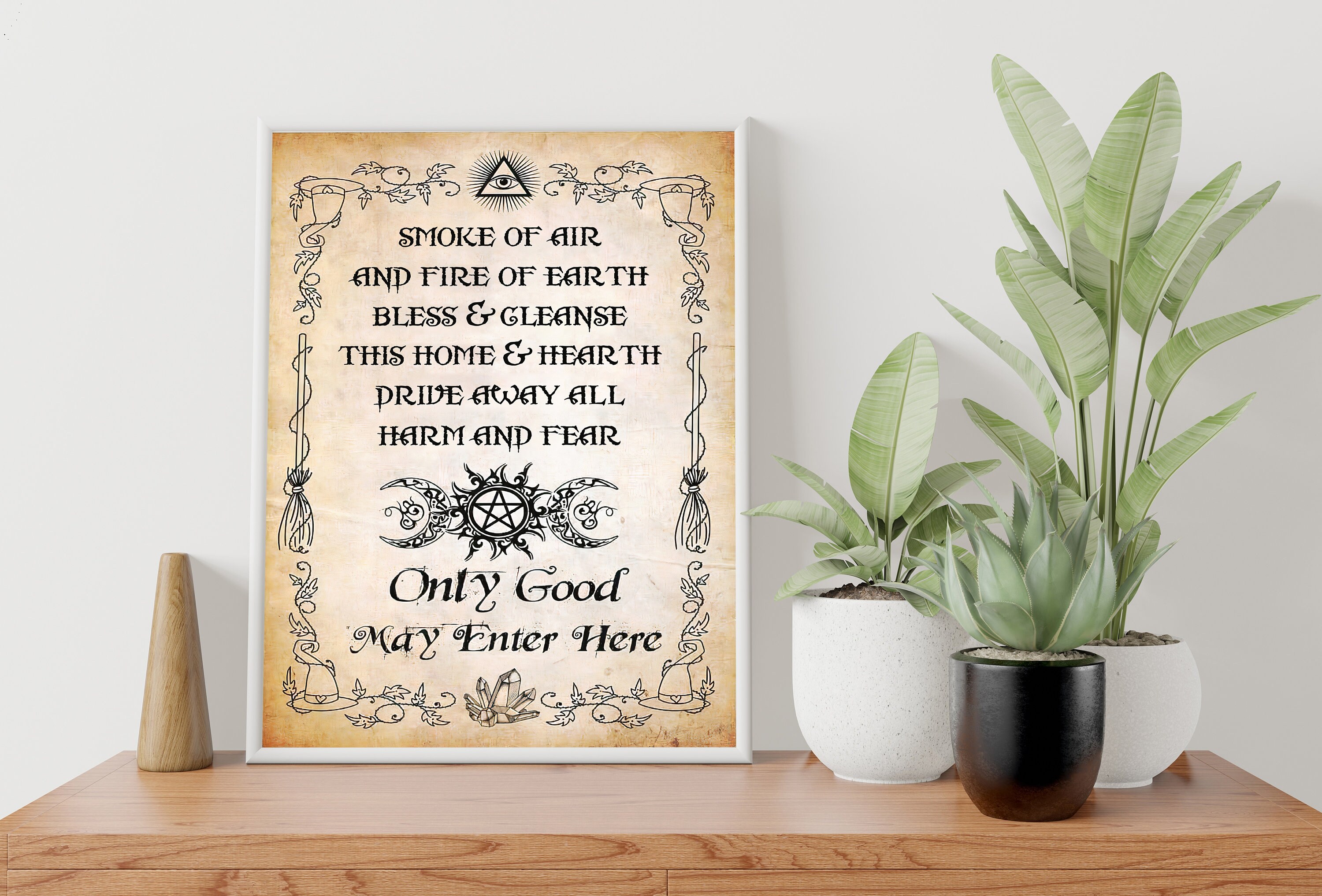 Witch Home Blessing Only Good Enter Here Come Poster Witch - Etsy