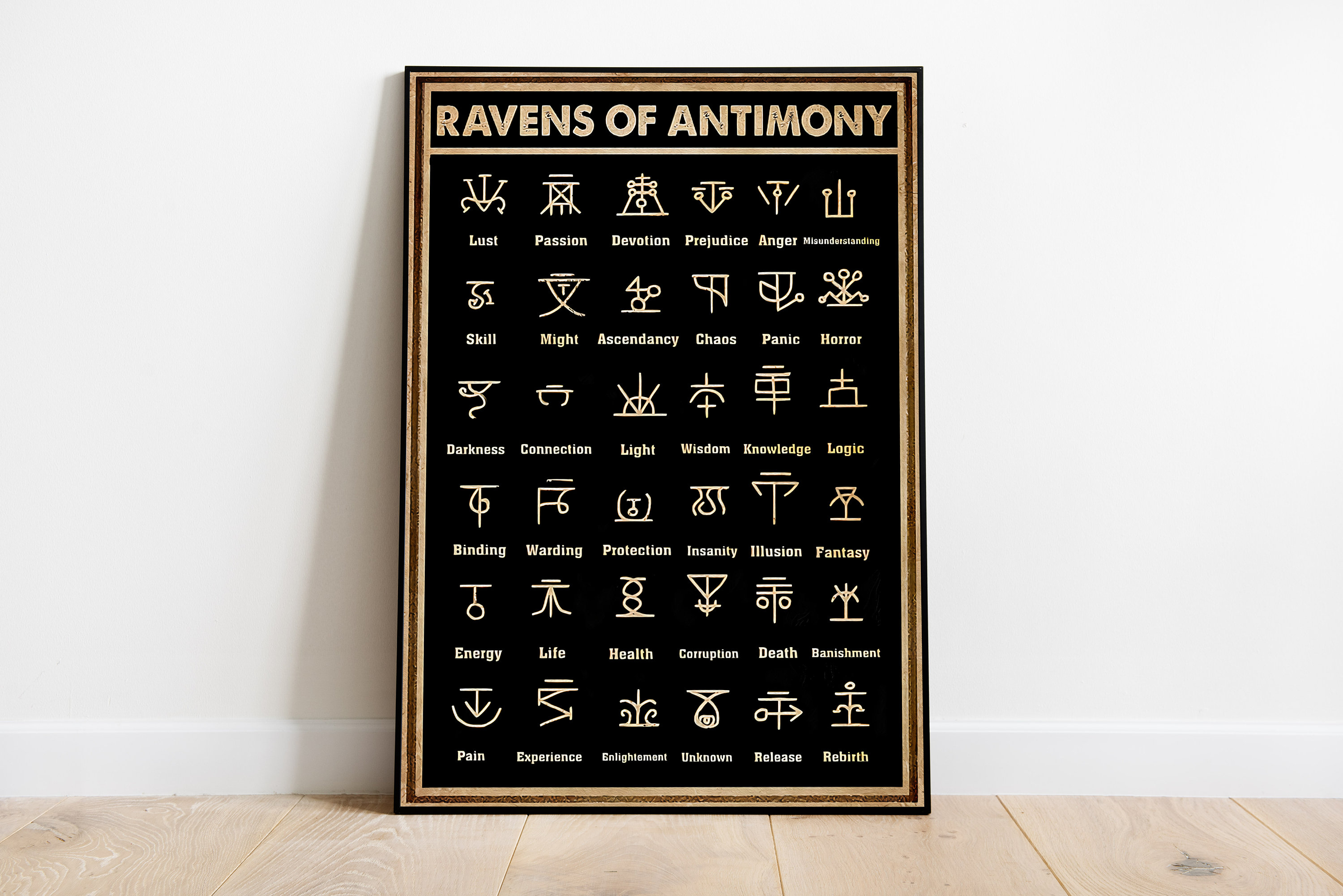 Ravens of Antimony Poster Witch Poster Witchcraft Poster | Etsy