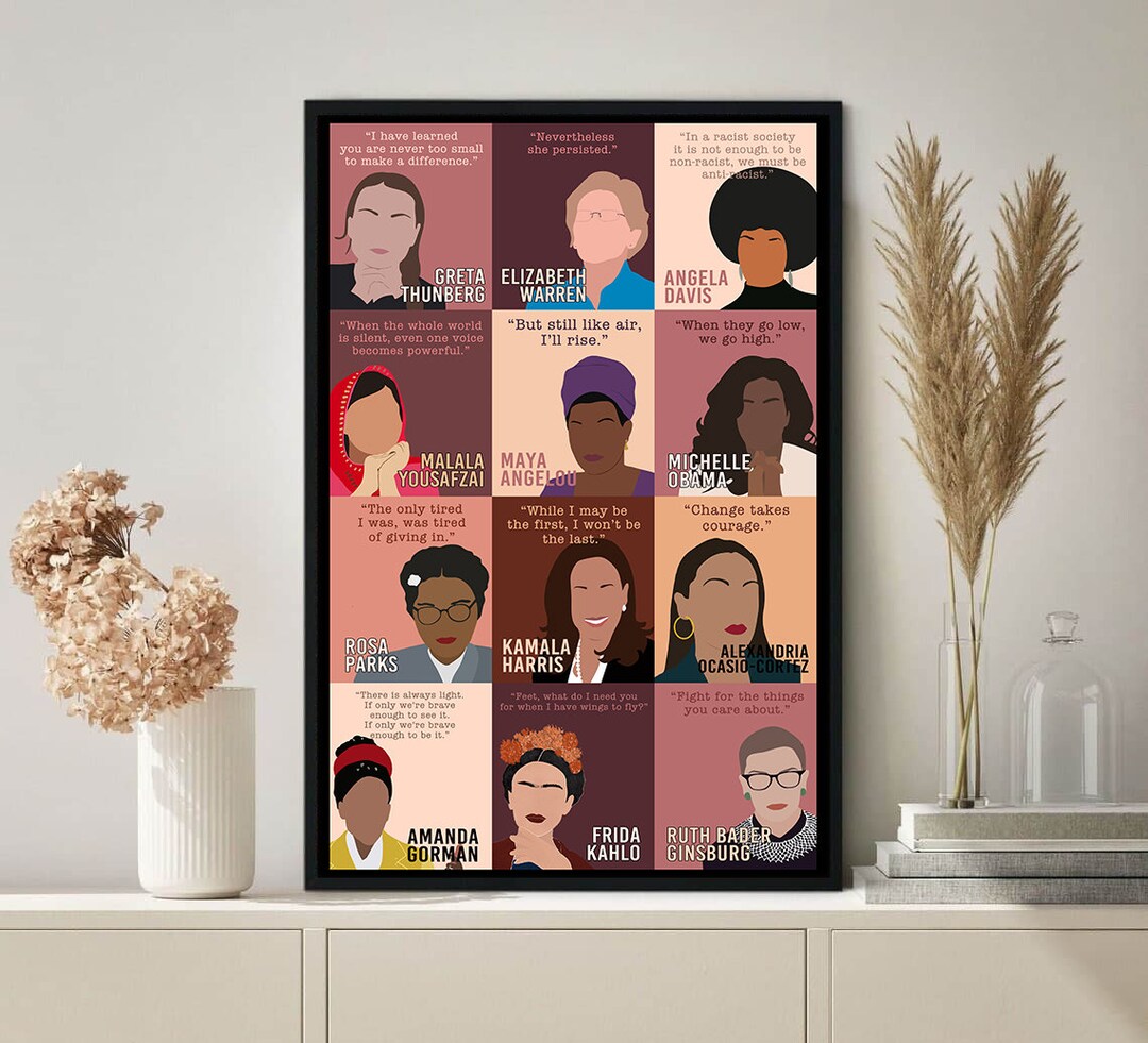 Influential Women in History Poster, Feminist Poster, Empowered Women ...