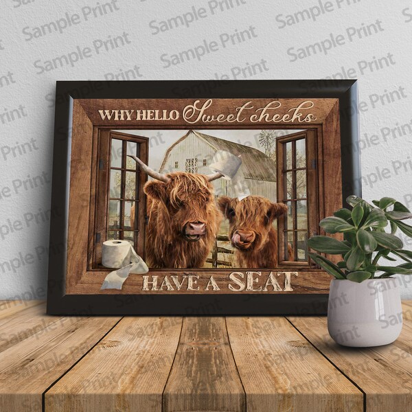 Hello Sweet Cheeks Bathroom Sign - Etsy