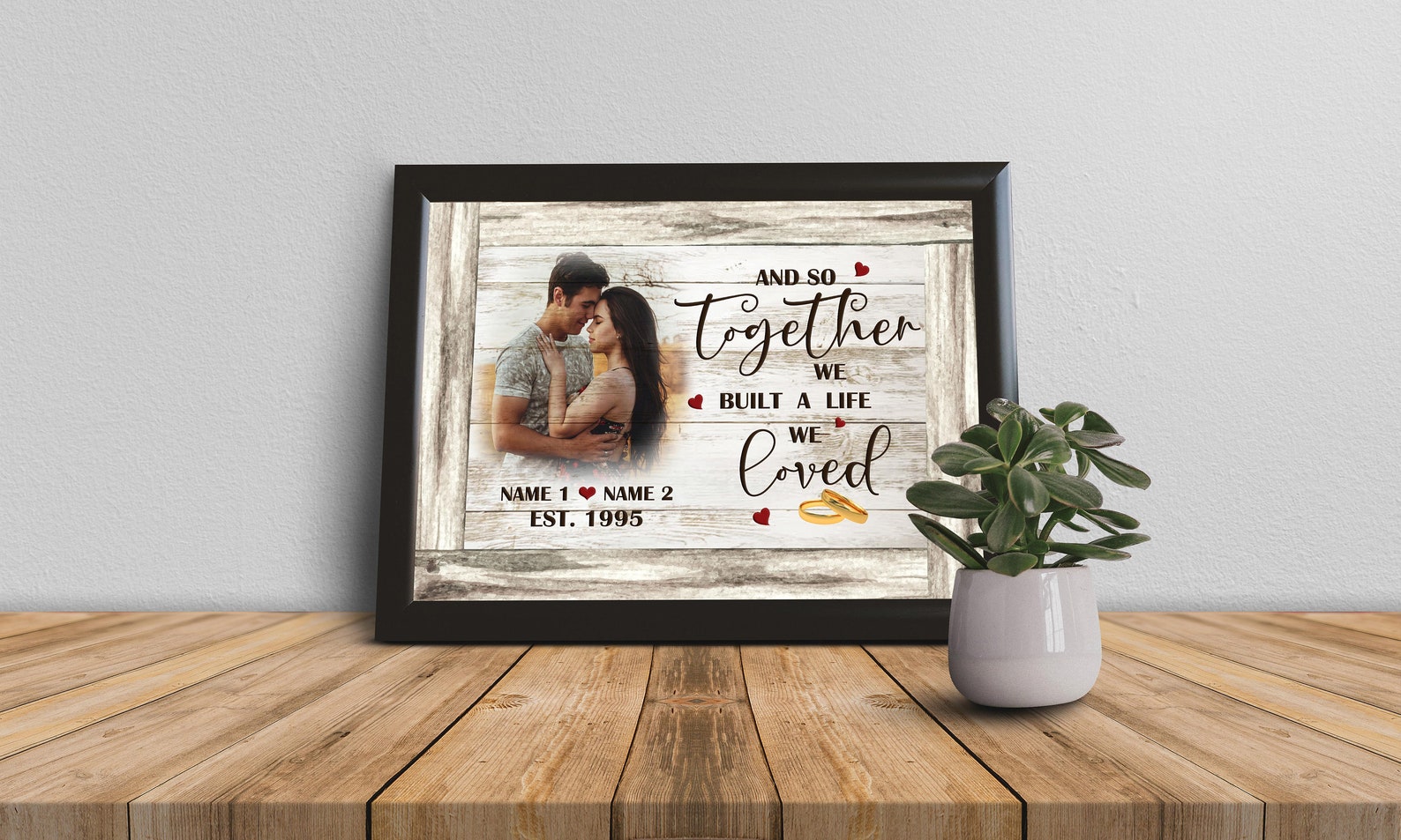 Together We Built A Life We Loved Photo to Canvas Custom | Etsy