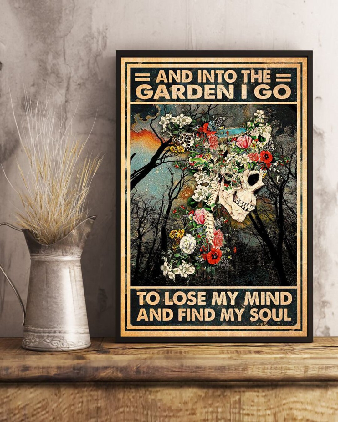 Gardening and Into the Garden I Go Poster, Gardening Poster, Garden ...