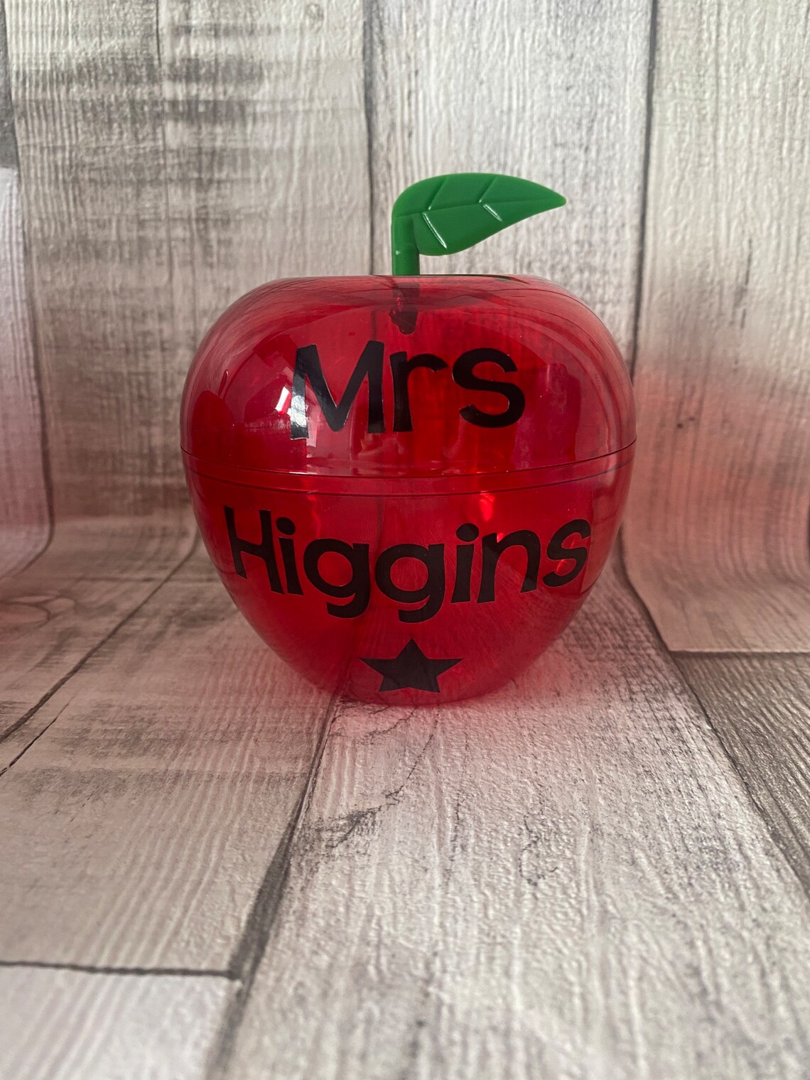 Personalised Teacher Apple Fillable Gift Fillable Apple - Etsy UK