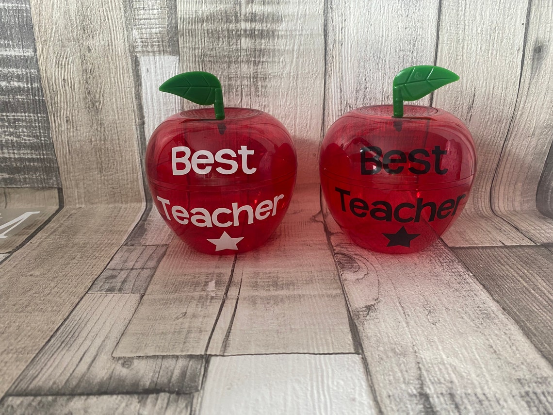 Personalised Teacher Apple Fillable Gift - Fillable Apple - End of Term ...