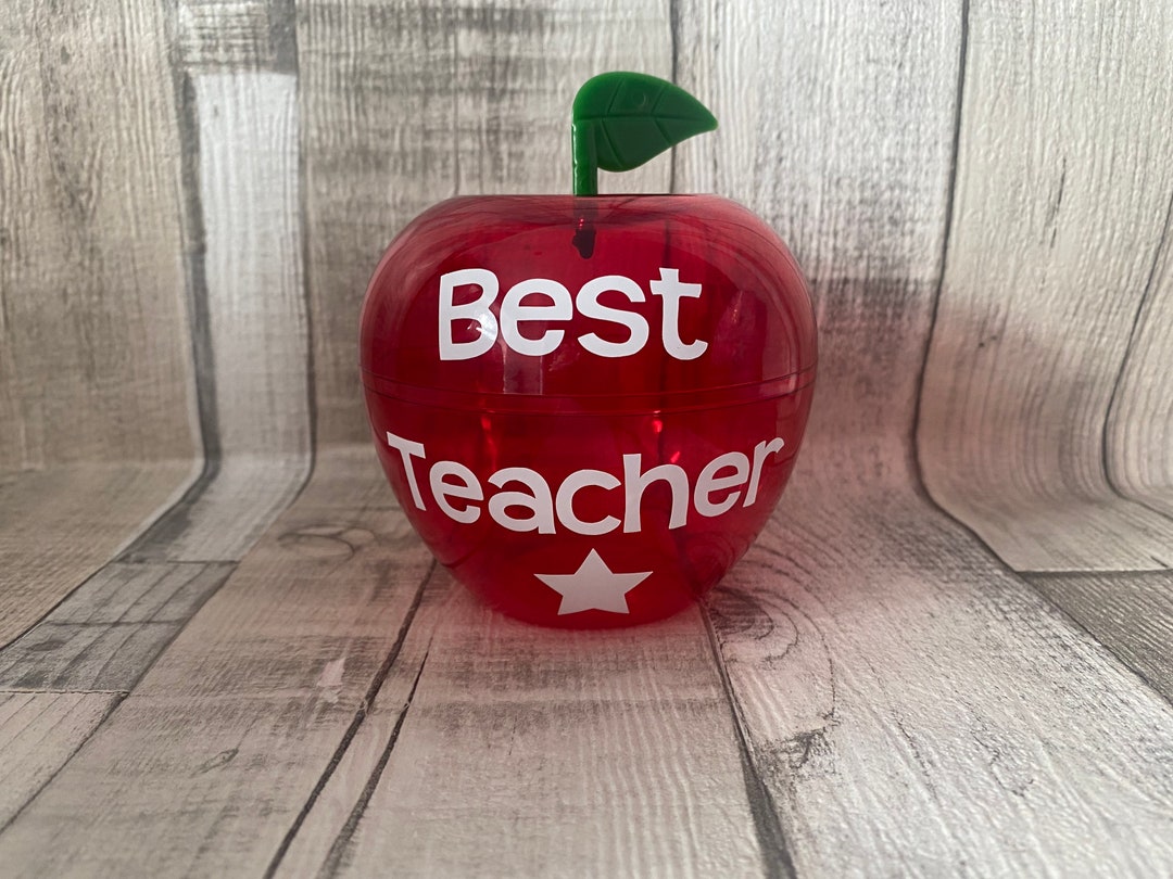 Personalised Teacher Apple Fillable Gift - Fillable Apple - End of Term ...
