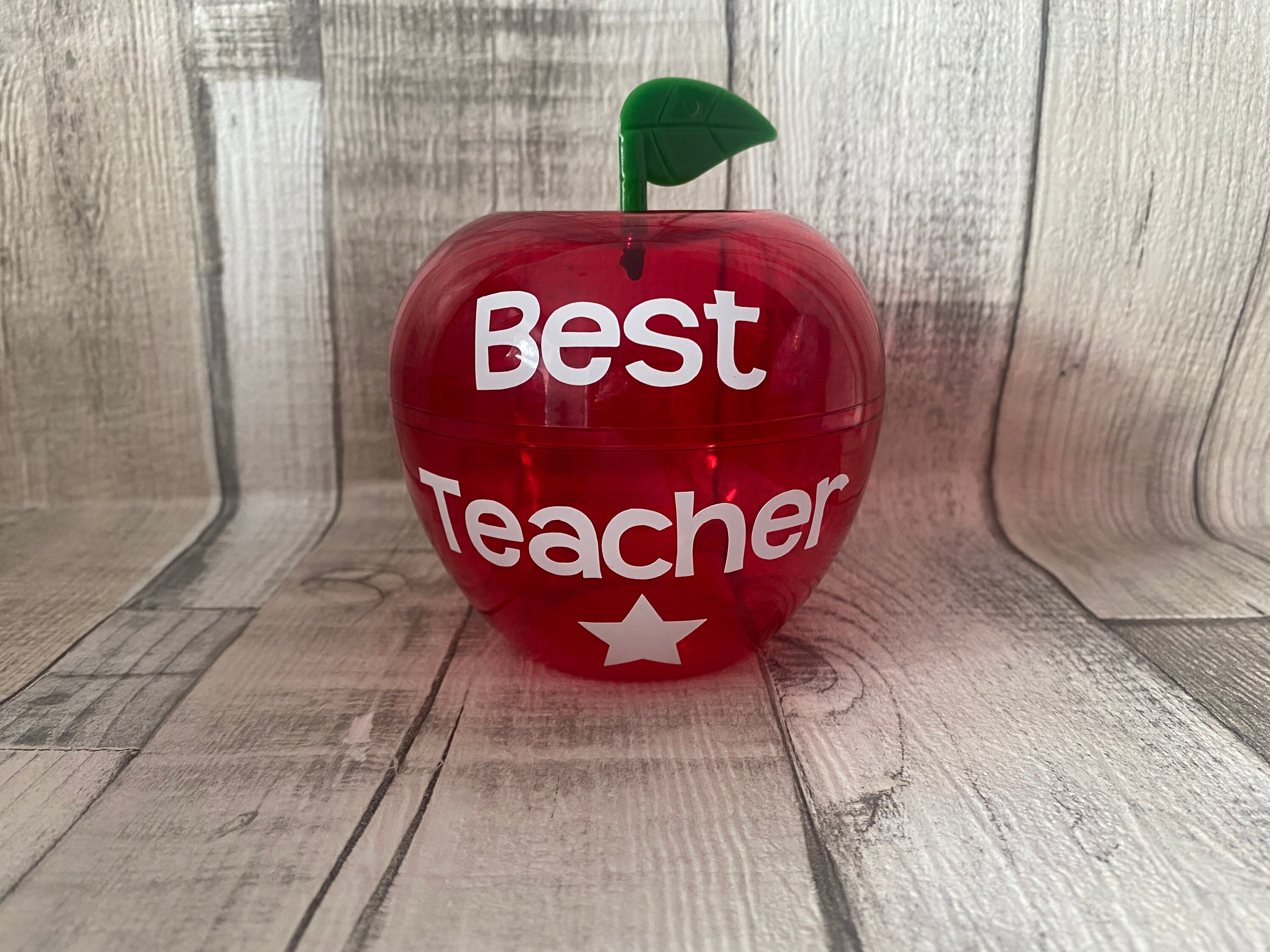 Personalised Teacher Apple Fillable Gift Fillable Apple End of Term ...