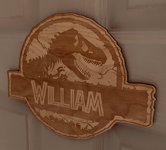 Jurassic Park l Jurassic World Door Sign Personalised | Etsy