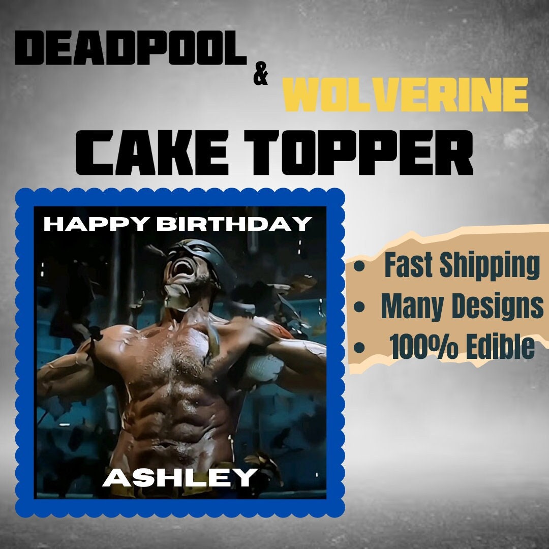 Deadpool Cake Topper - Etsy