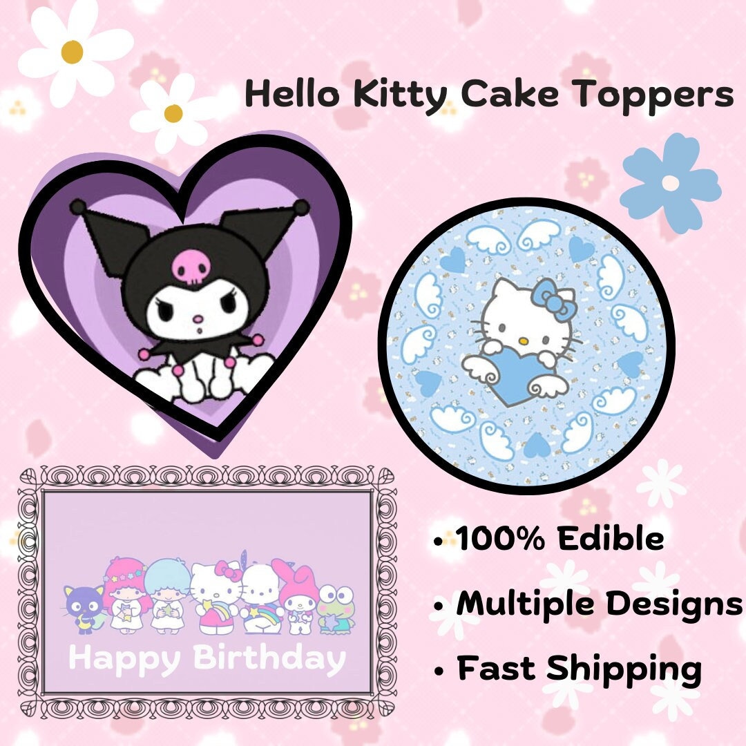 Hello Kitty Cake Topper - Etsy