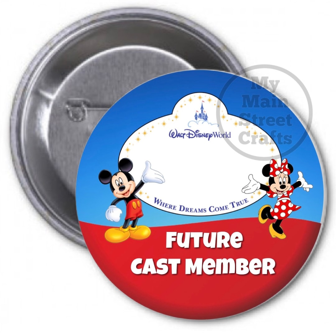 Disney Future Cast Member Personalized Button - Etsy