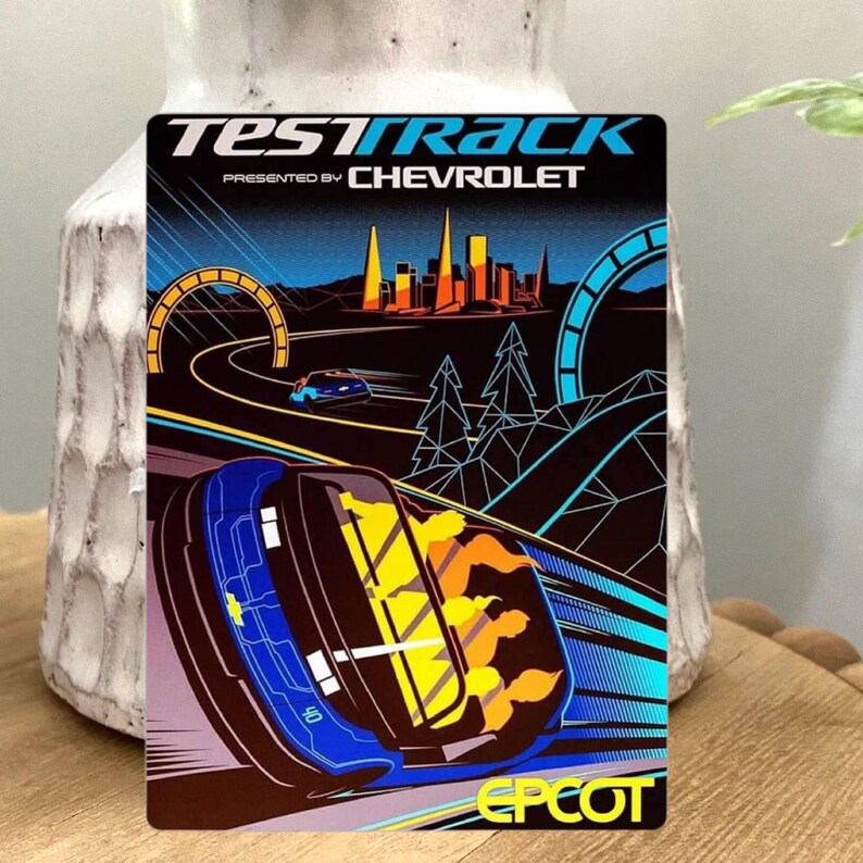 Disney Test Track Ride Magnet Epcot - Etsy