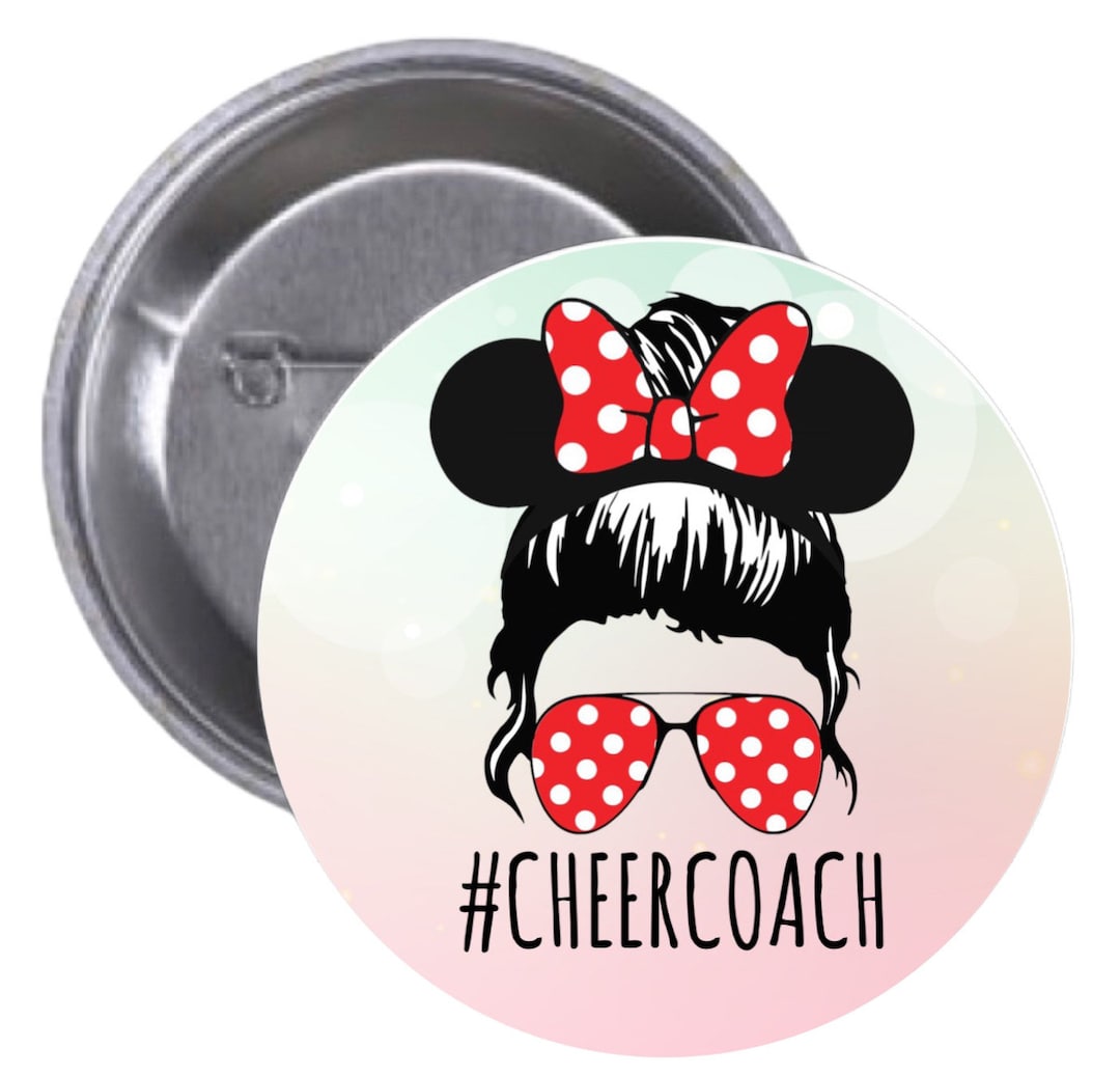Cheer Coach Button - Etsy