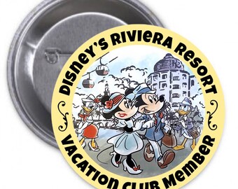 Riviera Resort Disney Vacation Club Button Disney Resort Hotel Button ...