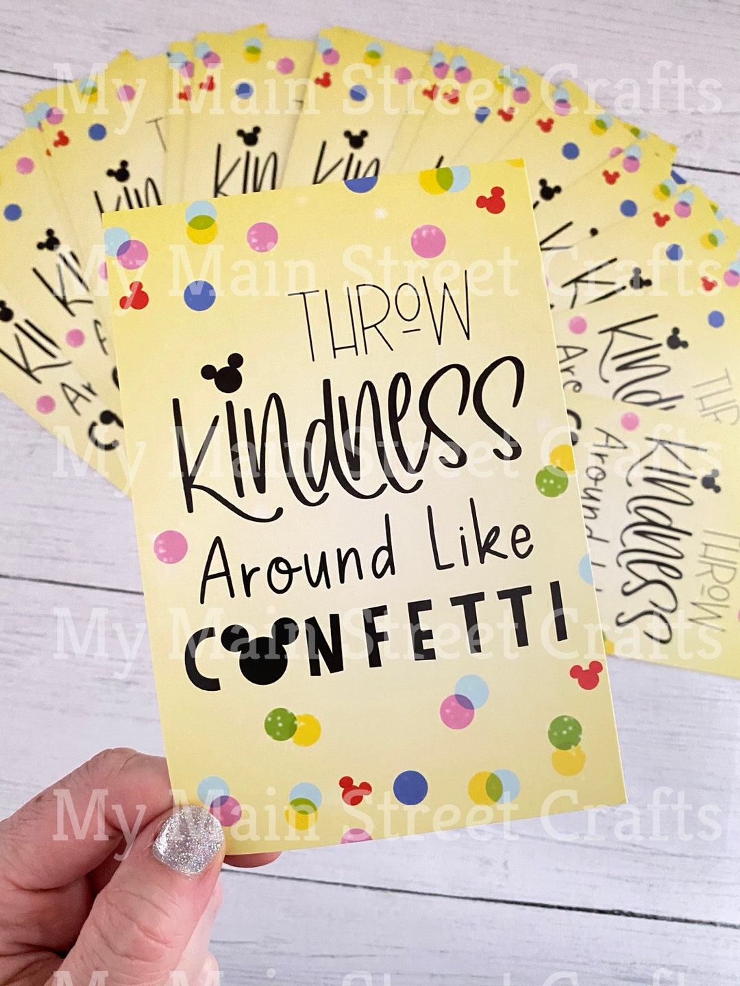 Throw Kindness Around Like Confetti Post Card - Etsy