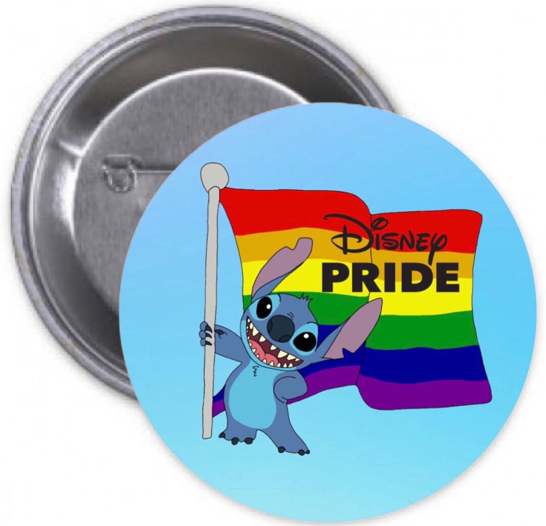 Stitch Disney Pride Button - Etsy