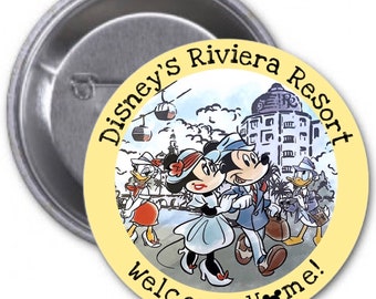 Riviera Resort Disney Vacation Club Button Disney Resort Hotel Button ...
