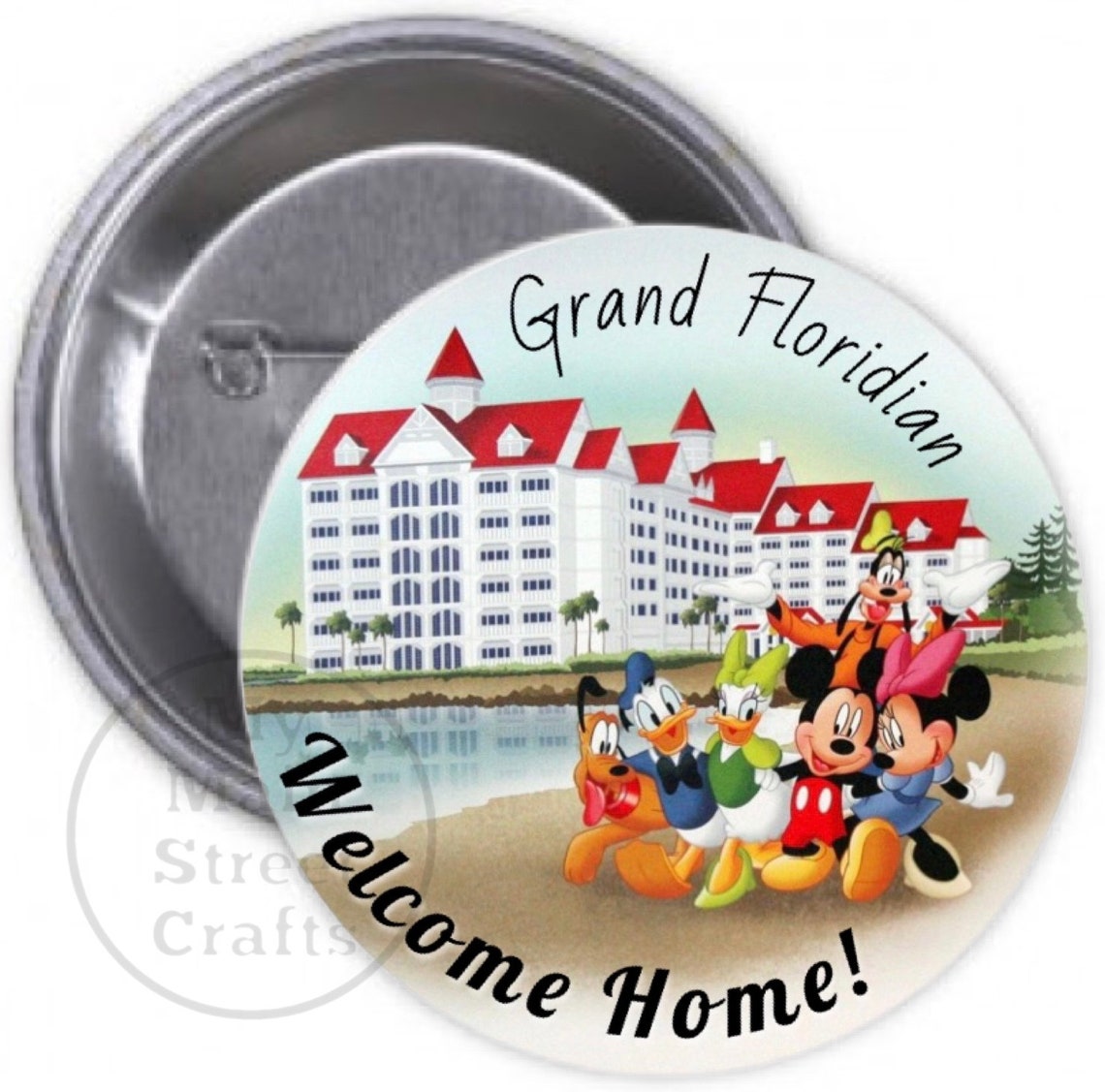 Grand Floridian Welcome Home Button - Etsy