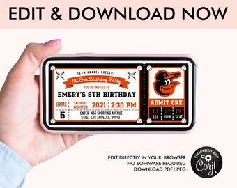 Orioles Ticket - Etsy