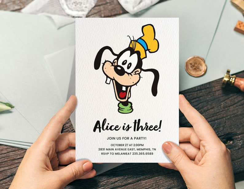 Goofy Birthday Invitation Thank You Card Welcome Sign - Etsy