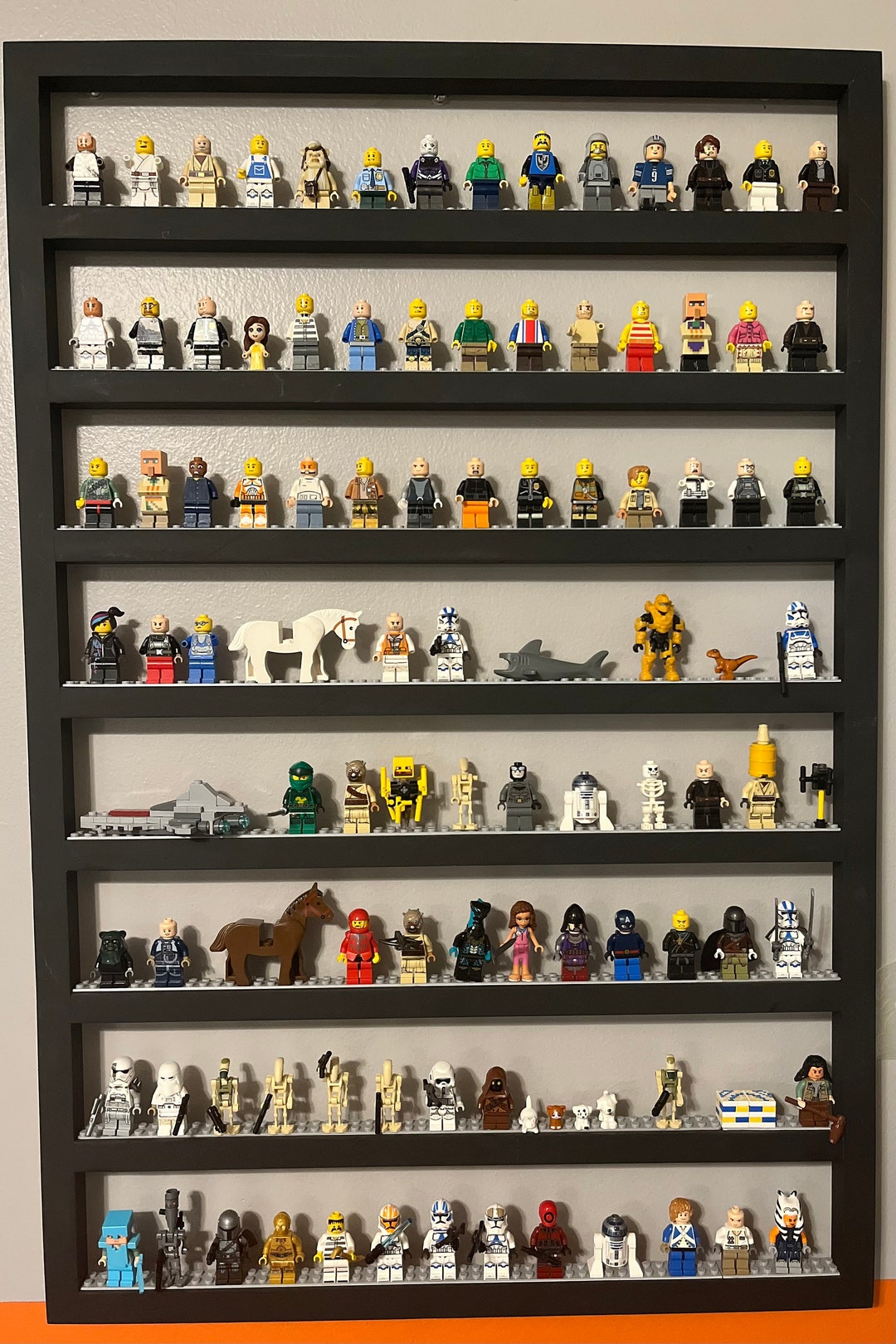 Minifig Display Shelf: Holds 70-100+ Minifigures - Etsy