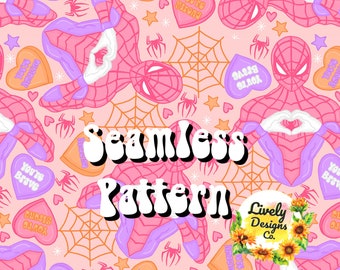 Pink Spiderman Seamless - Etsy