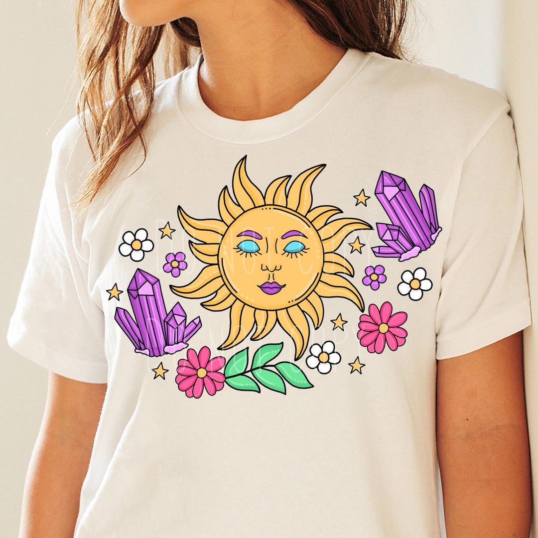 Sun Crystal PNG, Sublimation Design, Screenprint Design - Etsy
