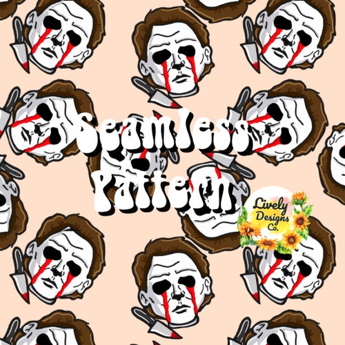 Horror Neon Cartoon Seamless Pattern - Etsy