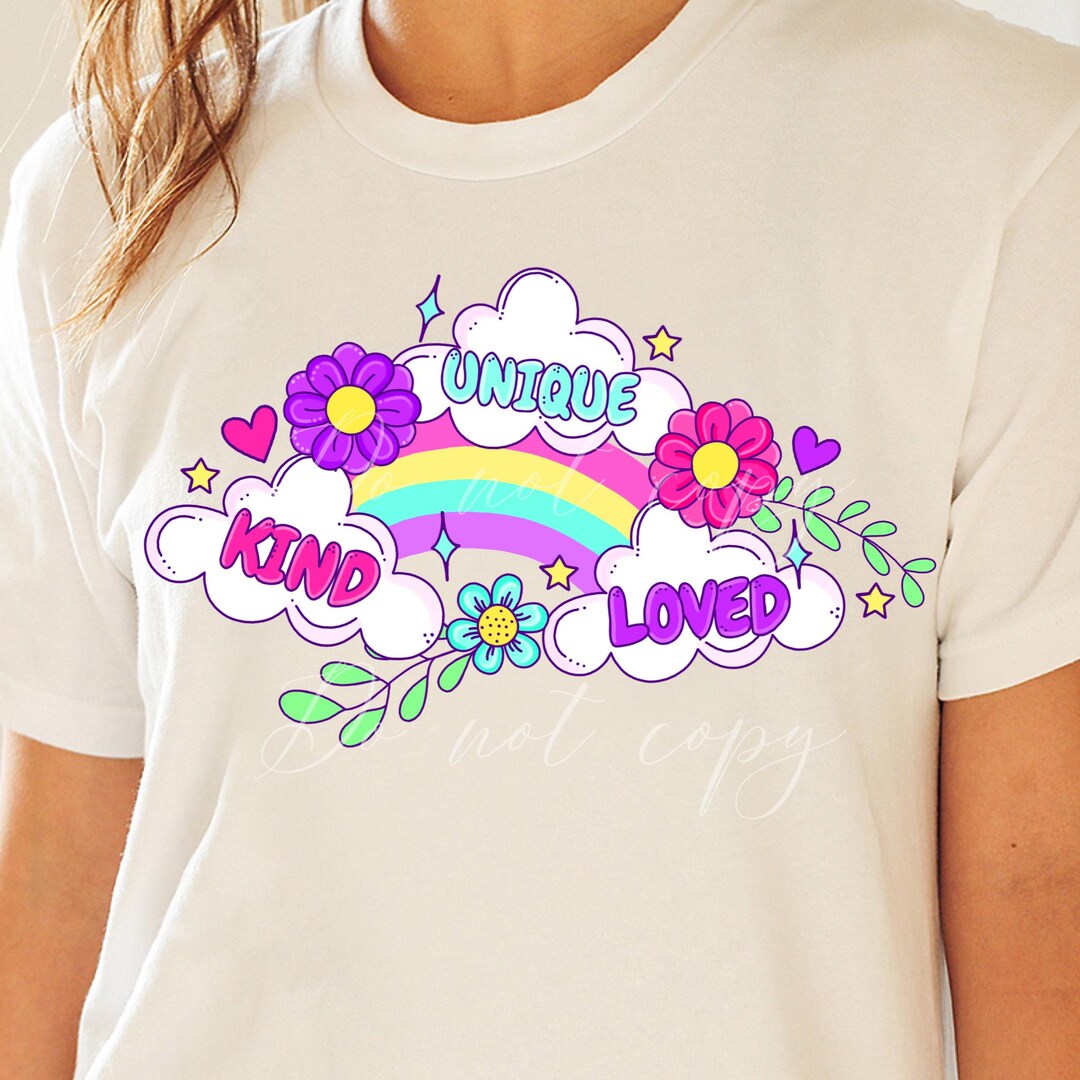 Rainbow Be Kind PNG, Sublimation Design, Screenprint Design - Etsy