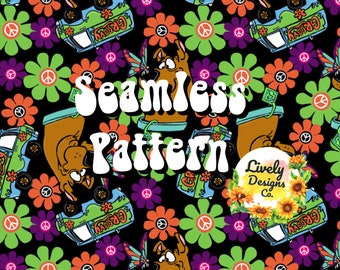 Halloween Dog Seamless Pattern - Etsy