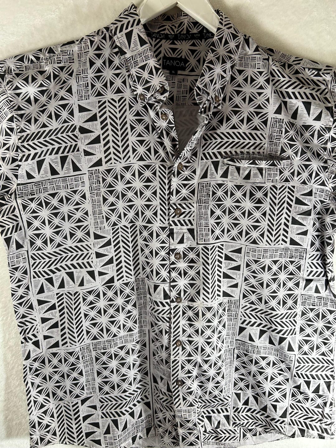 Vintage Tanoa Hawaiian Aloha Shirt Made in Hawaii 100 Percent Cotton ...