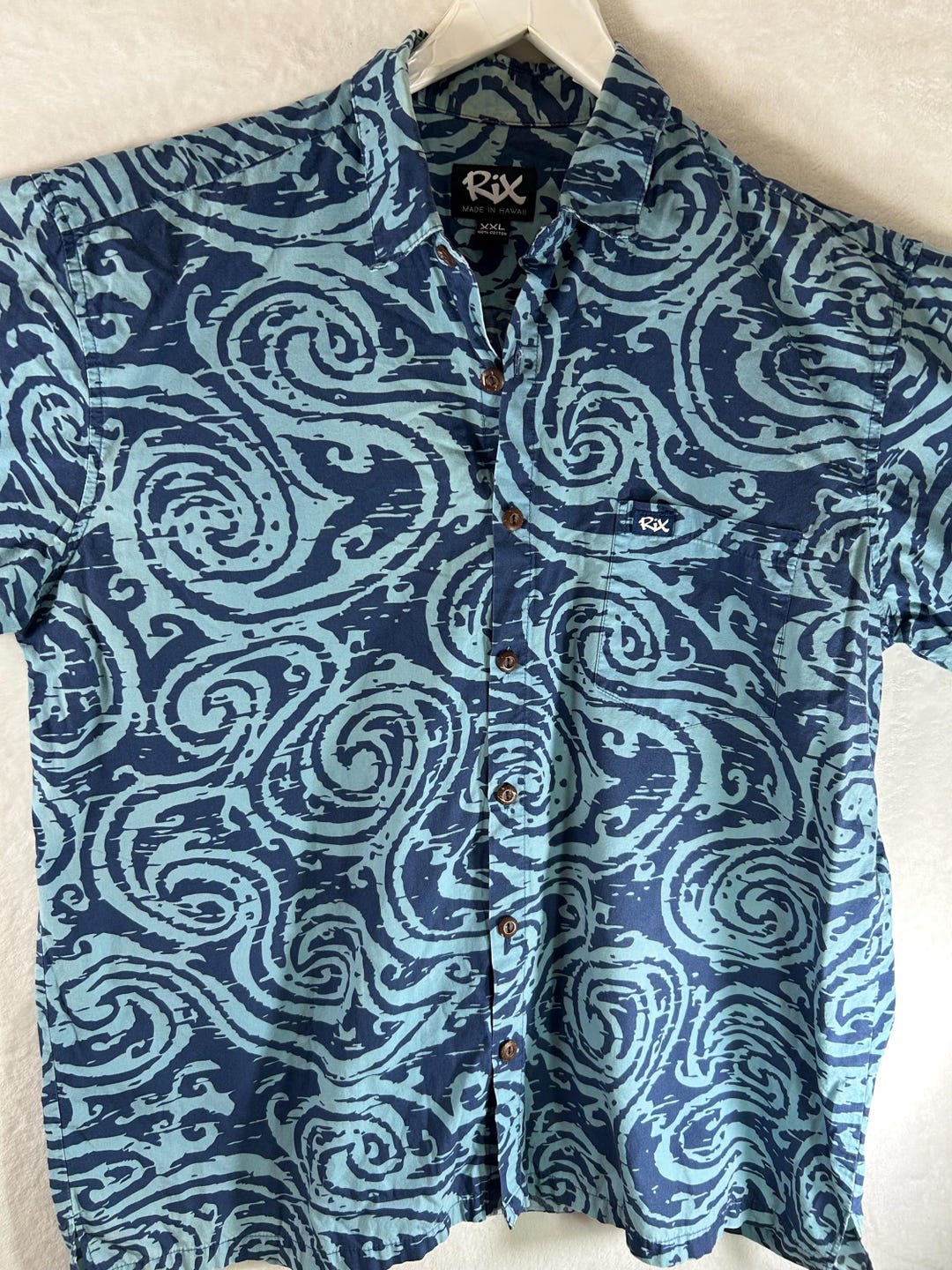 Vintage RIX Hawaiian Aloha Shirt Made in Hawaii 100 Percent Cotton 2xl ...