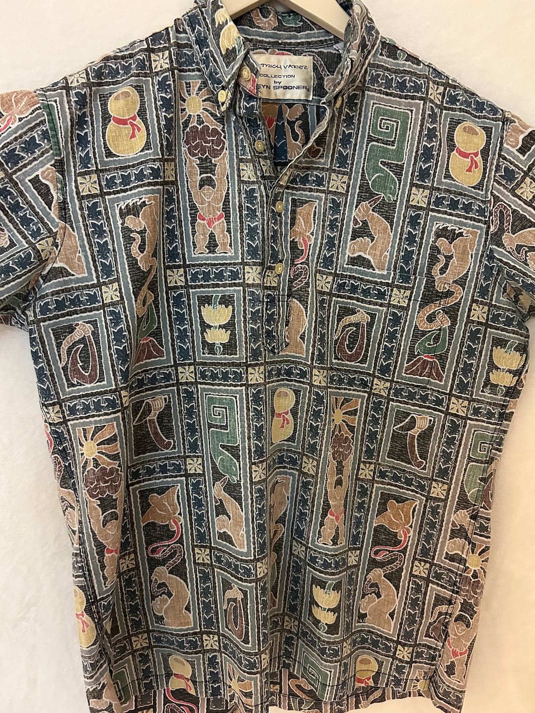 Vintage Reyn Spooner Hawaiian Aloha Shirt Small Cotton Mix Made in Hawaii With Free Shipping - Etsy