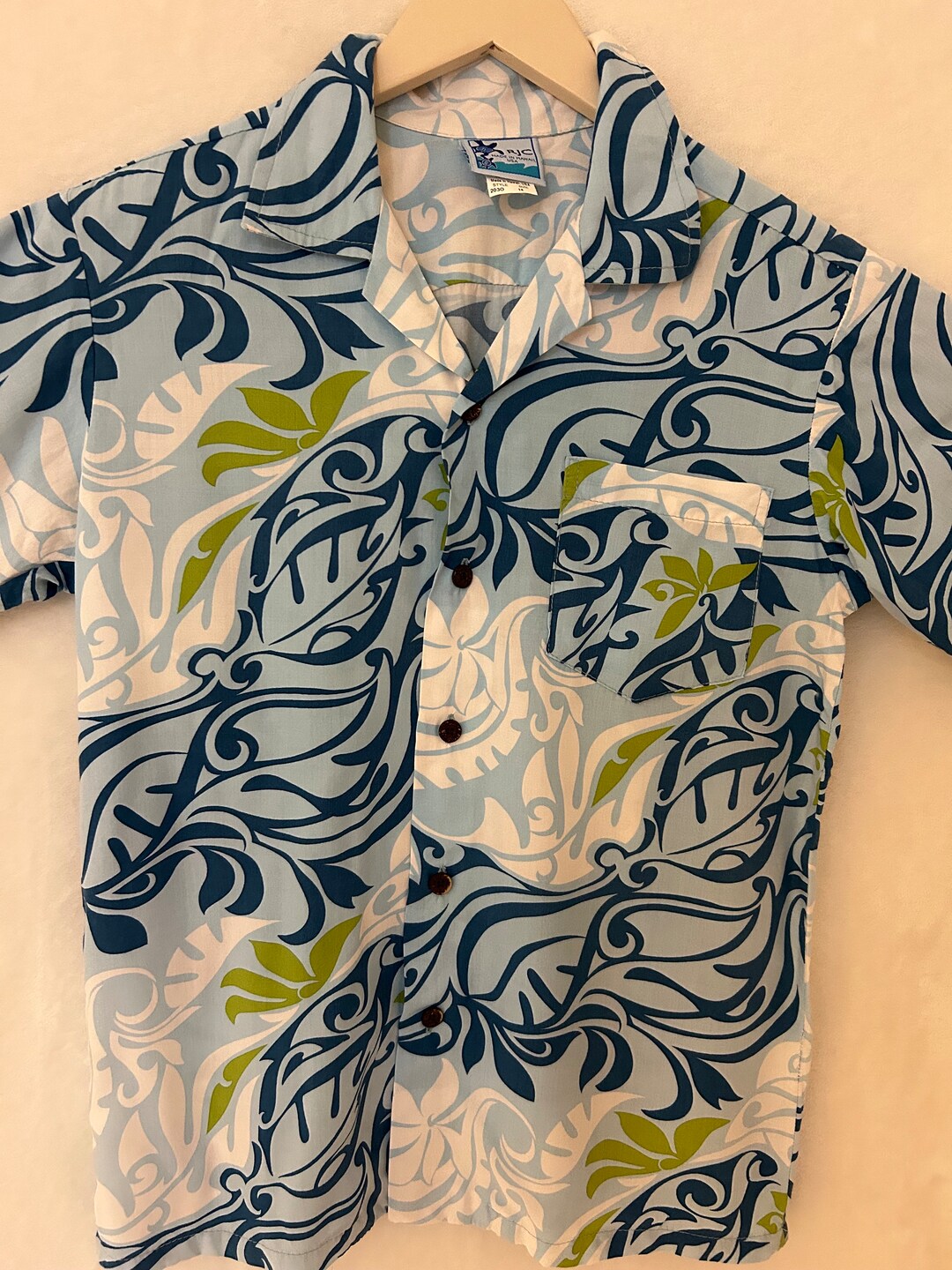 Vintage RJC Hawaiian Aloha Shirt Made in Hawaii 100 Percent Rayon Kids ... Vintage RJC Hawaiian Aloha Shirt Made in Hawaii 100 Percent Rayon Kids ...