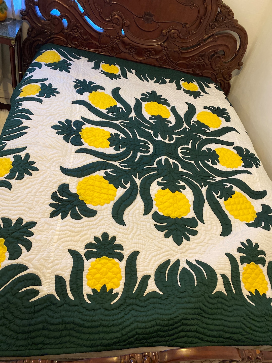 Hawaiian Handmade Quilts Full or Queen Bedspread/wall Hanging - Etsy