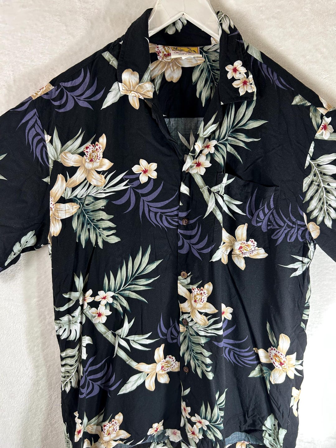 Vintage Winnie Fashion Hawaiian Aloha Shirt Made in Hawaii Large Thank ...