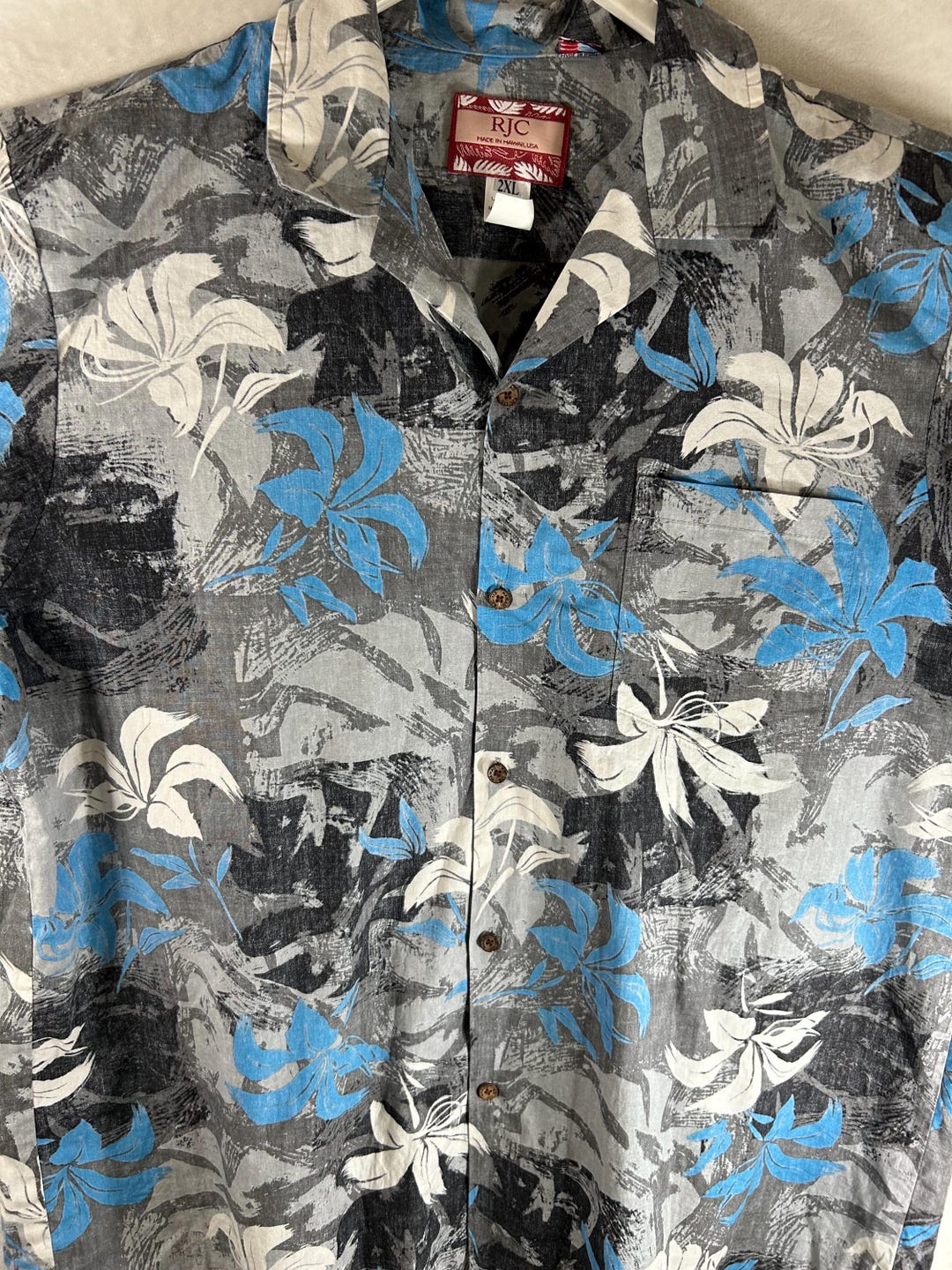 Vintage RJC Hawaiian Aloha Shirt Made in Hawaii 100 Percent Cotton 2XL ... Vintage RJC Hawaiian Aloha Shirt Made in Hawaii 100 Percent Cotton 2XL ...