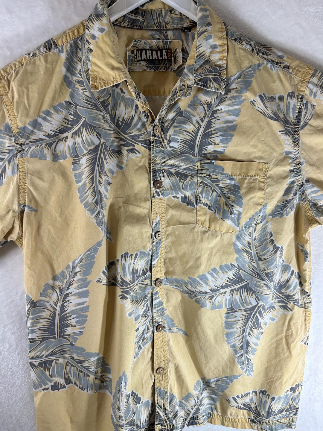 Vintage Hawaiian Aloha Shirt Kahala Made XL Cotton Thank You for ...