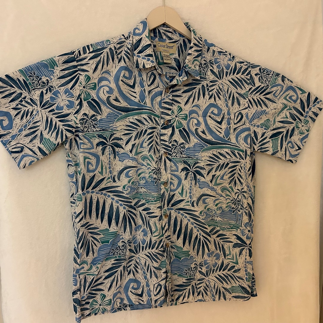 Vintage Cooke Street Hawaiian Aloha Shirt Made in Hawaii 100 Percent ...