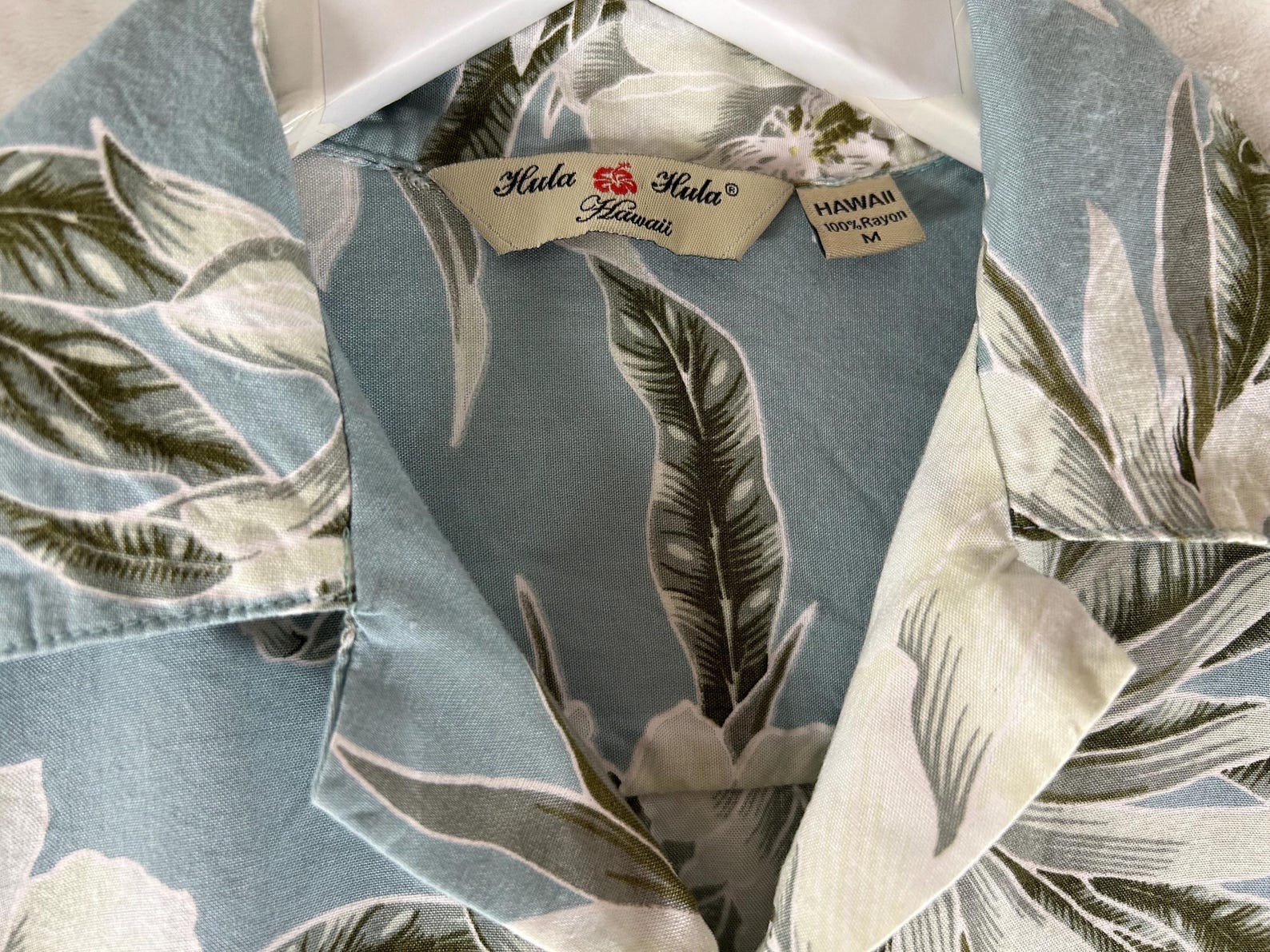 Hawaiian Aloha Shirt Hula Hula Hawaii Medium 100% Rayon Thank You for ...