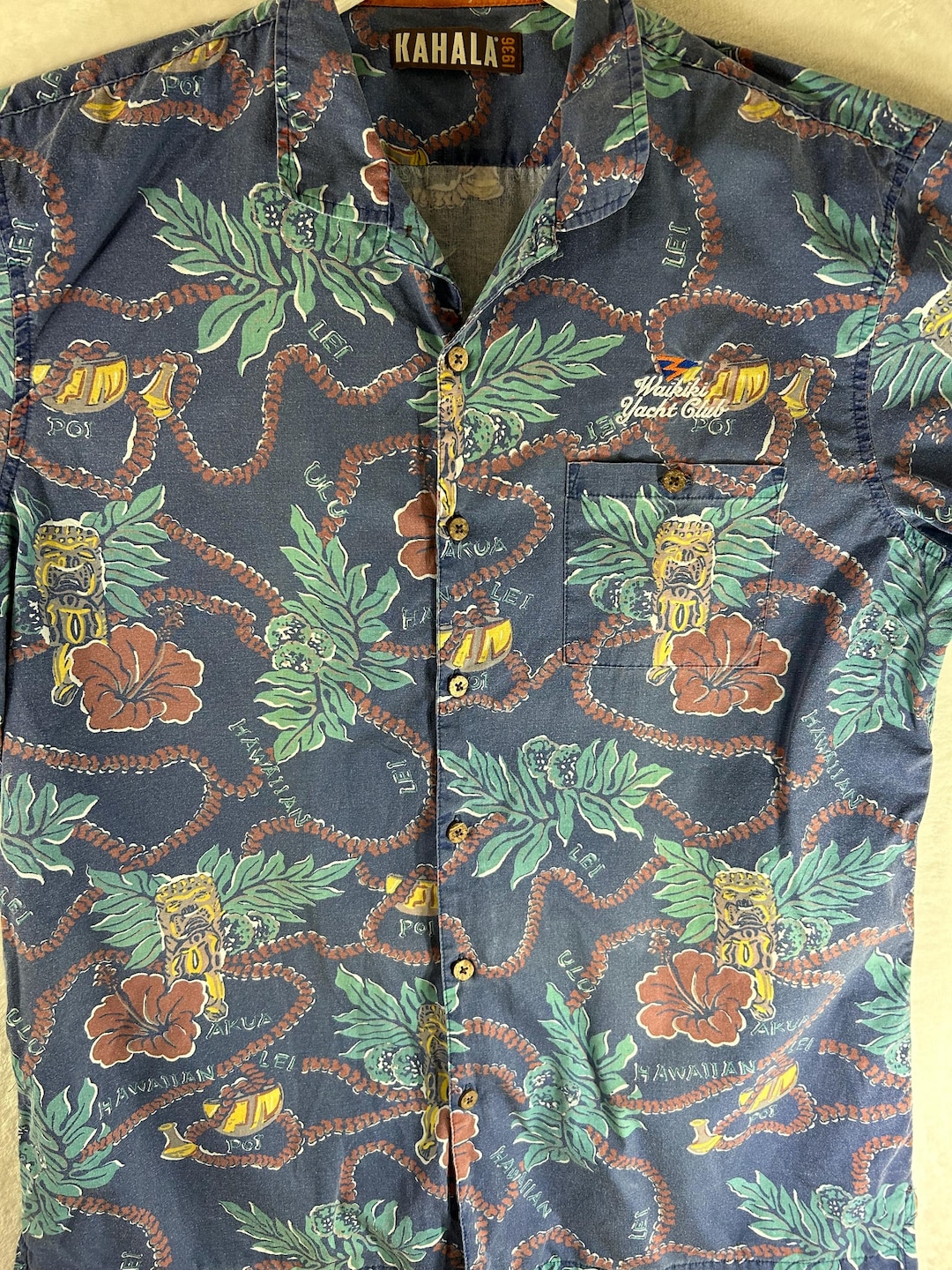 Vintage Kahala Hawaiian Aloha Shirt Made in Hawaii Medium Thank You for ...