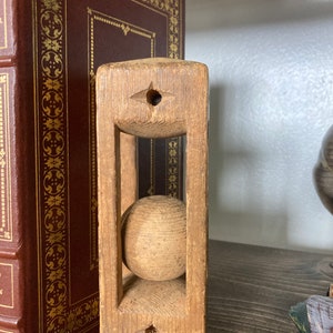 Antique Wooden Hand Carved Ball in Cage Folk Art - Etsy
