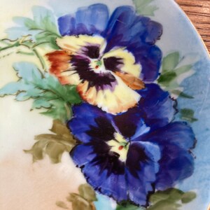 Antique D&C Handpainted Pansies Gold-rimmed Plate - Etsy