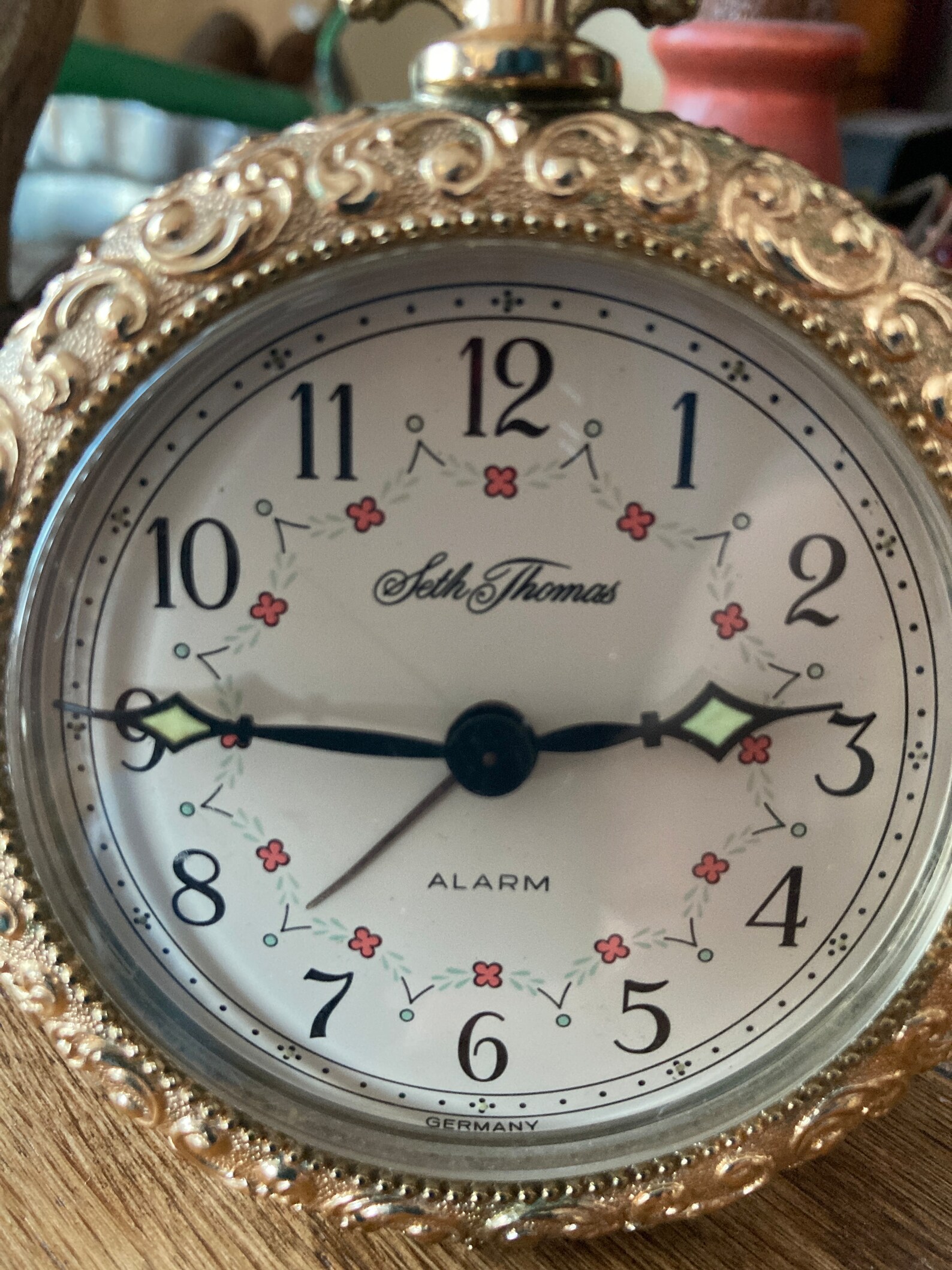 Vintage Seth Thomas Gold Edged Alarm Clock - Etsy