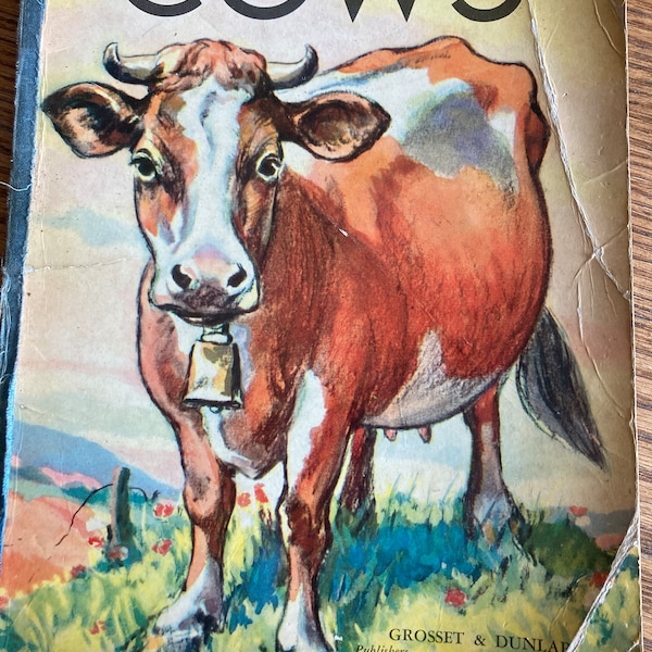 Antique Cows Book - Etsy