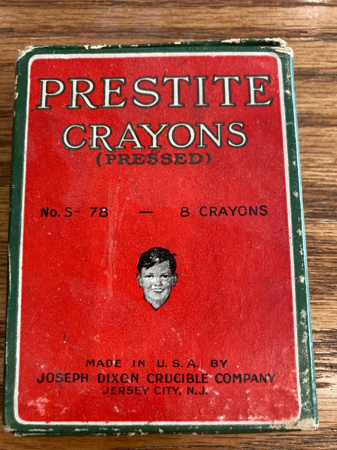 Antique Prestite Crayon Box and Original Crayons - Etsy