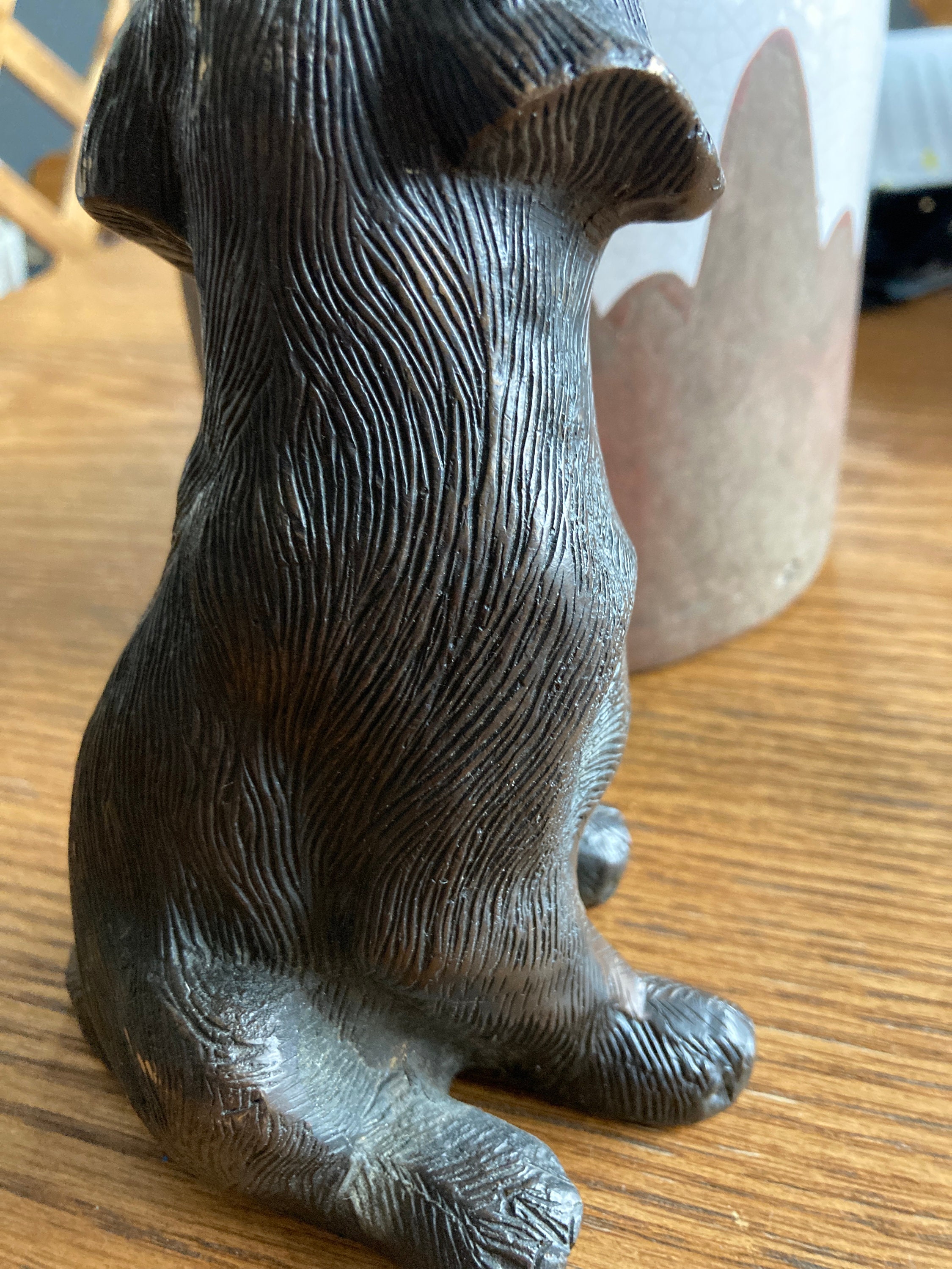 Vintage Labrador Retriever Puppy Bronze Statue - Etsy